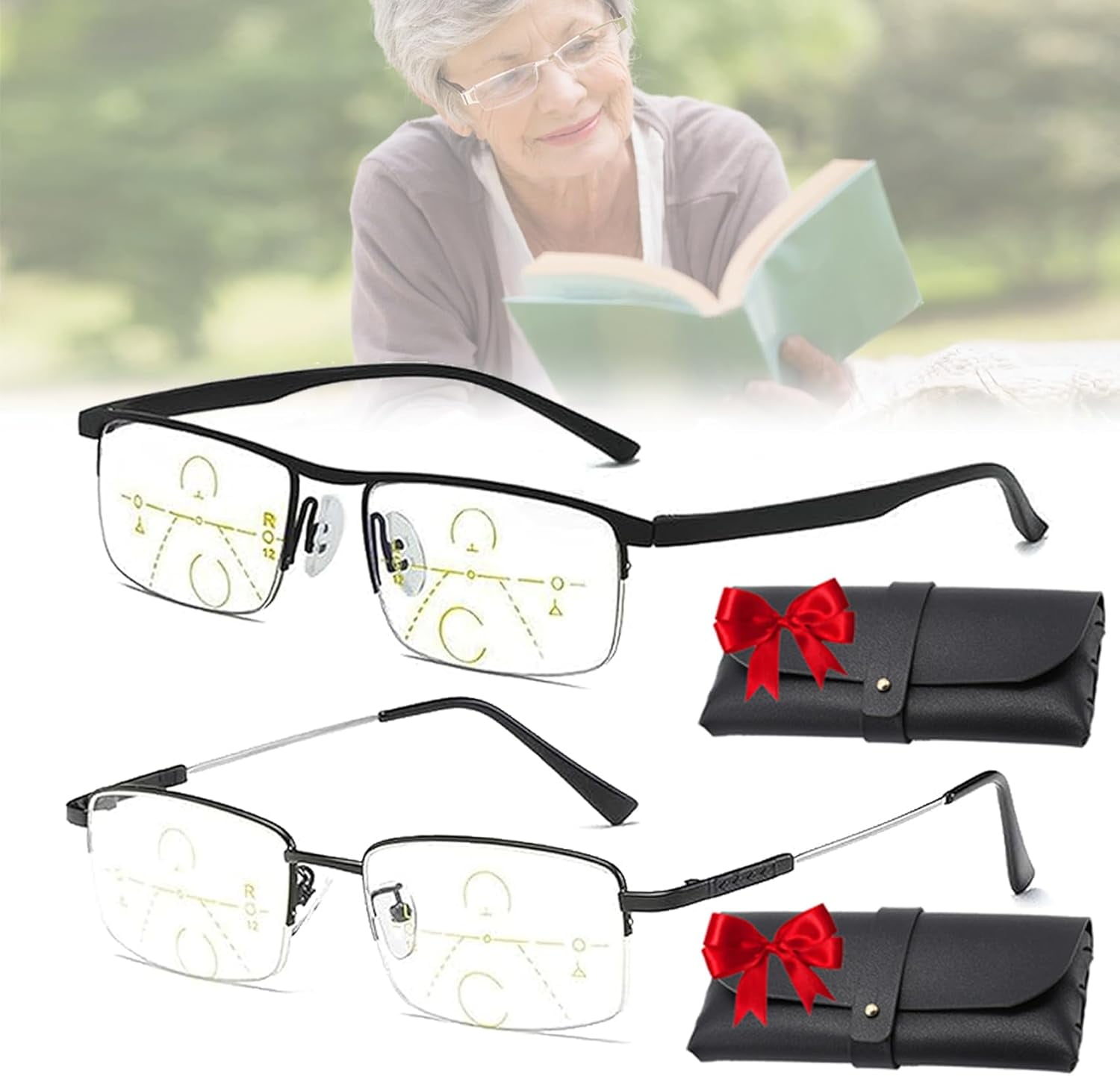 Lilcher Intellireaders for Men & Women, Smart Reading Glasses to Reduce ...