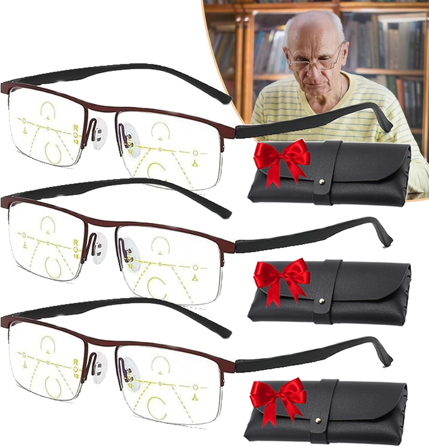 Lilcher Intellireaders for Men & Women, Smart Reading Glasses to Reduce ...