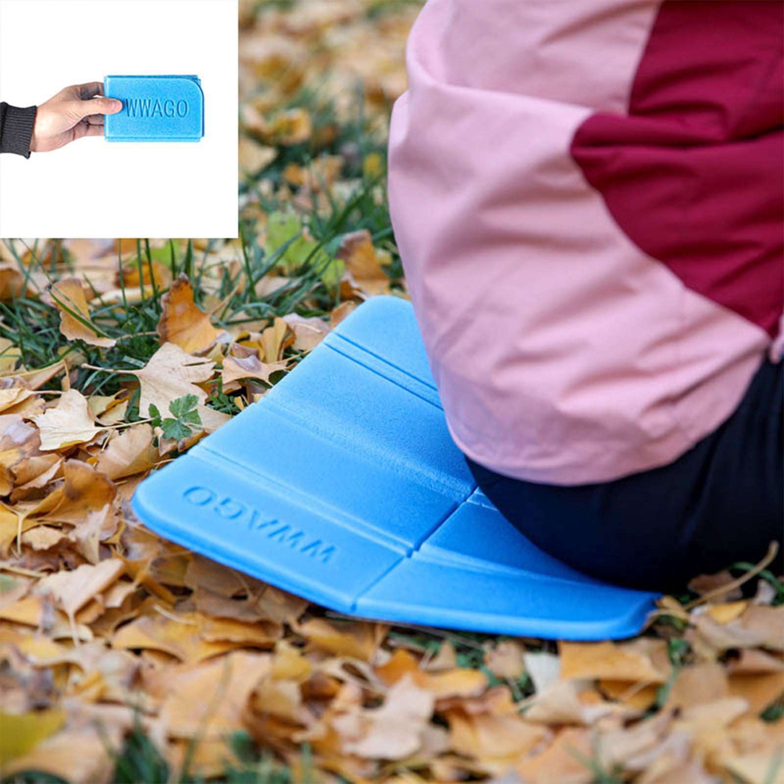 Lilgiuy Camping Foam Pad, Foldable Sit Pad Waterproof Portable ...