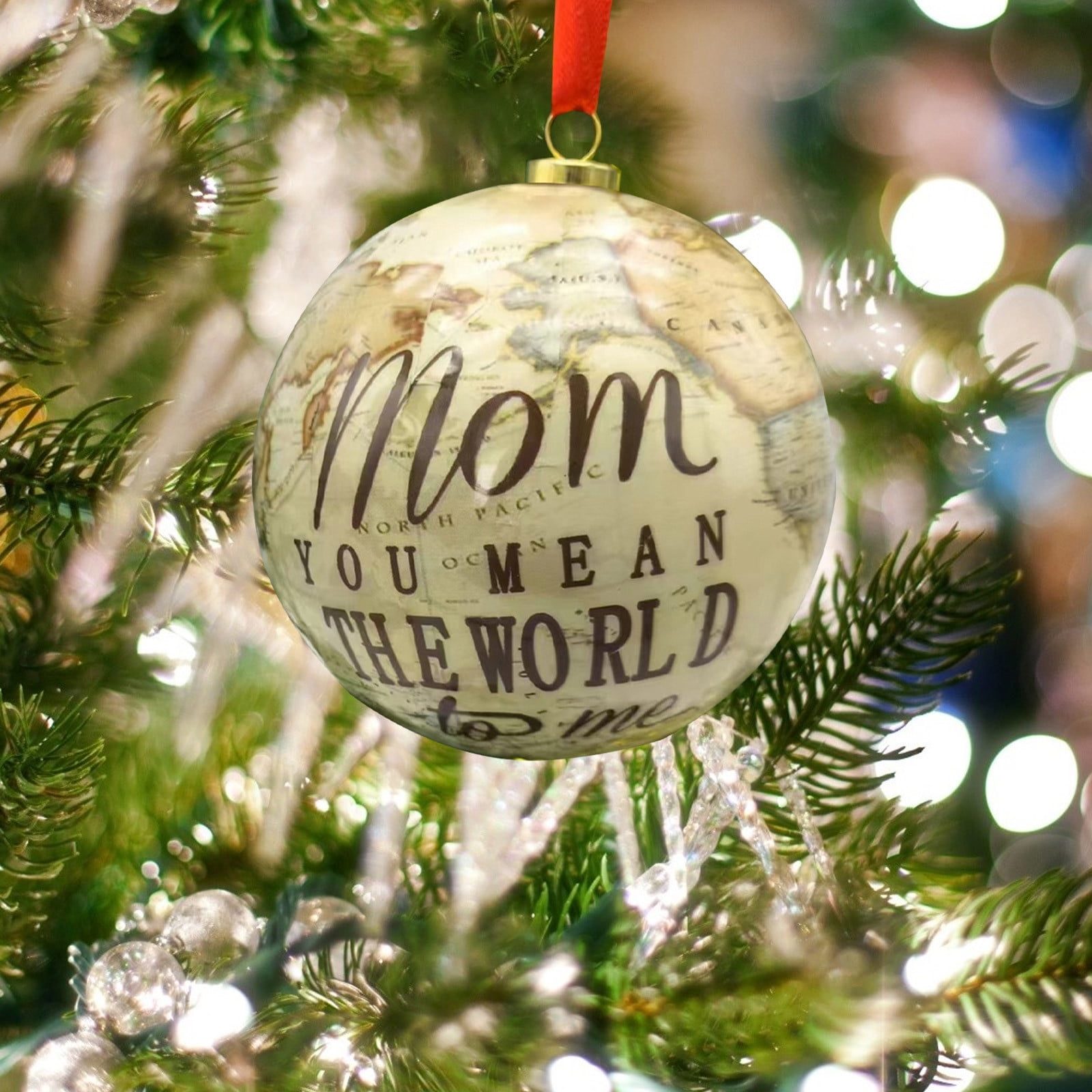 Lilgiuy Christmas Blessing Ball Ornaments Christmas Souvenirs Ball ...