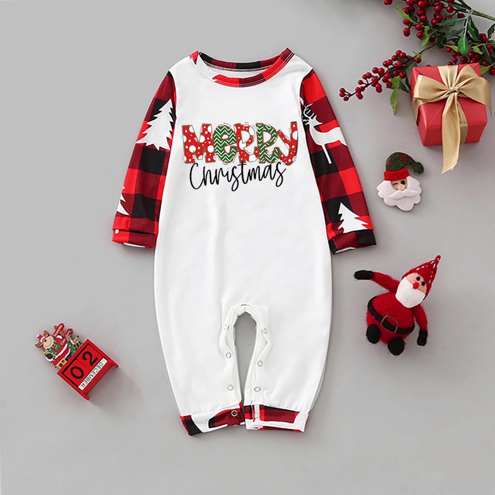 Lilgiuy Christmas Pjs Matching Sets,Family Outfits Couples Gifts for ...
