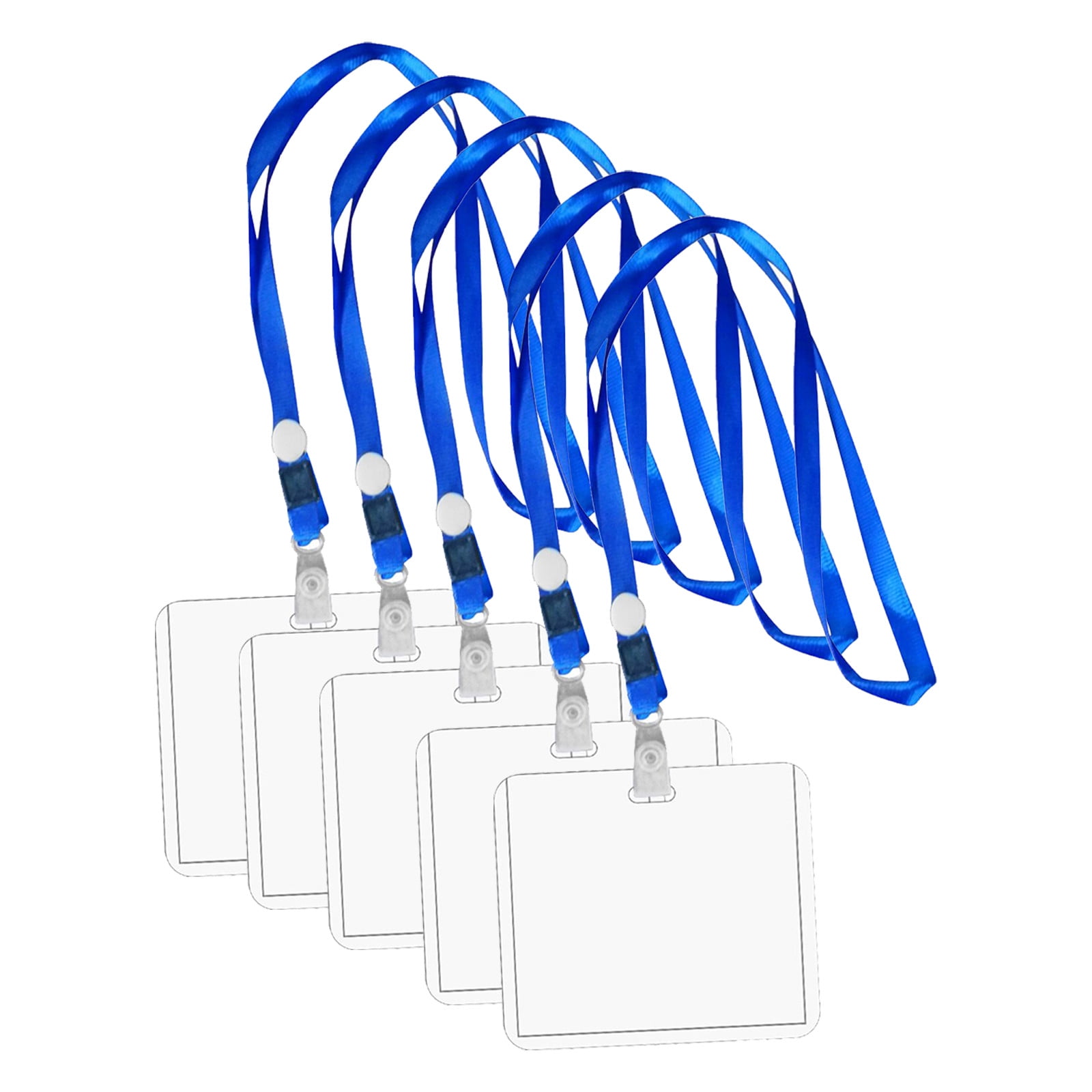 Lilgiuy Clear Holder Card Protector for ID Badge Name Tag Card Document ...