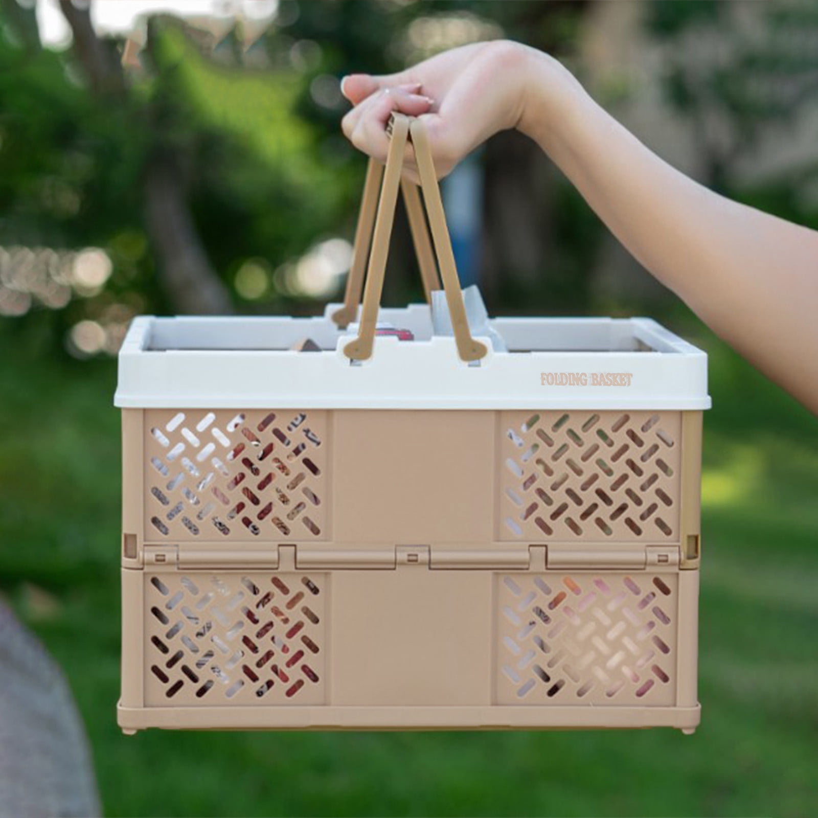 Lilgiuy Clearance Foldable Storage Latchs Bins, Storage Organizer Box ...