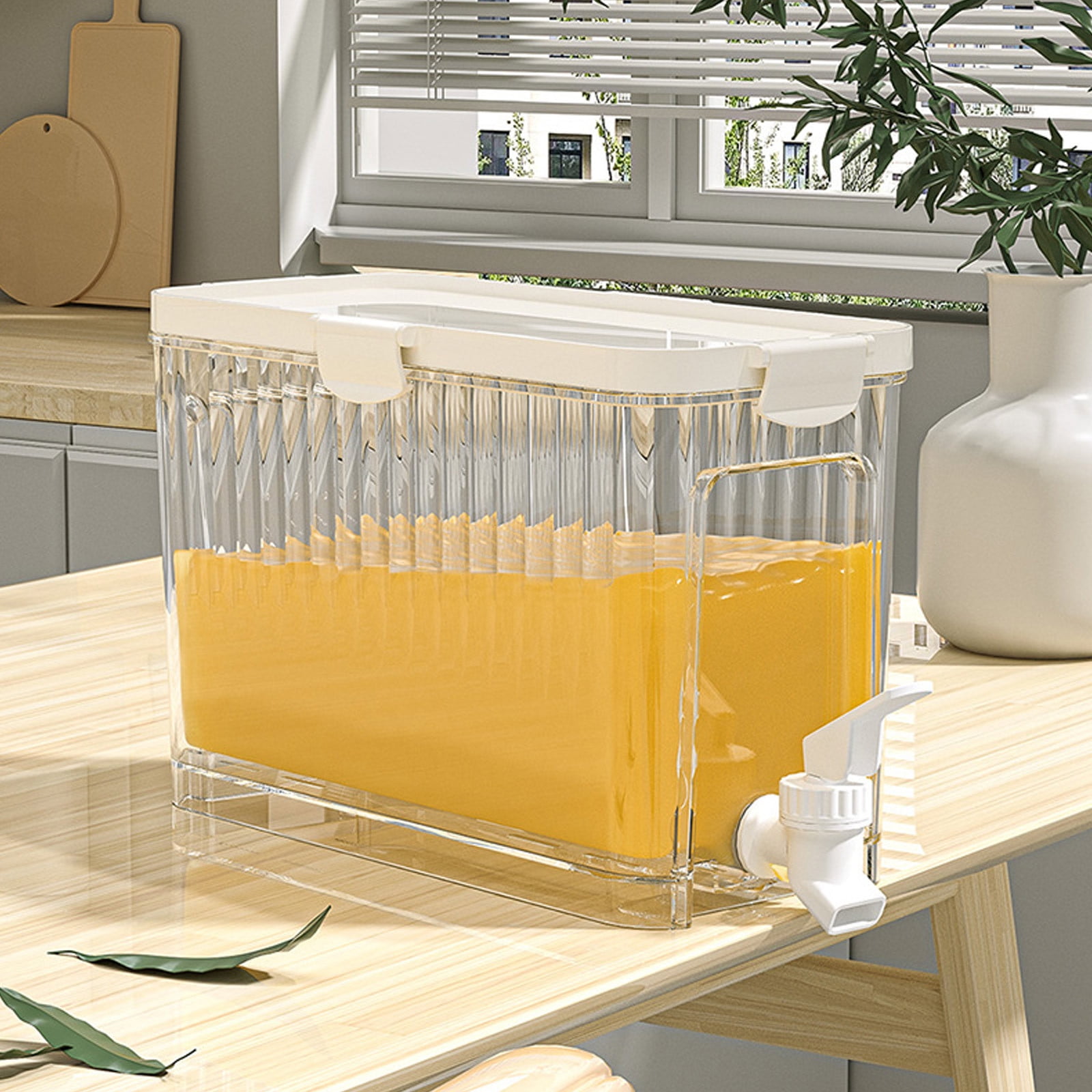 Lilgiuy Drink Dispenser for Refrigerator, Clear Beverage Water ...