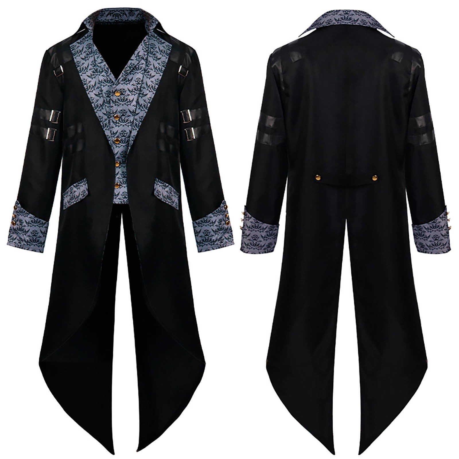 Lilgiuy Halloween Men's Costume Men's Mid Length Retro Tuxedo Costume ...