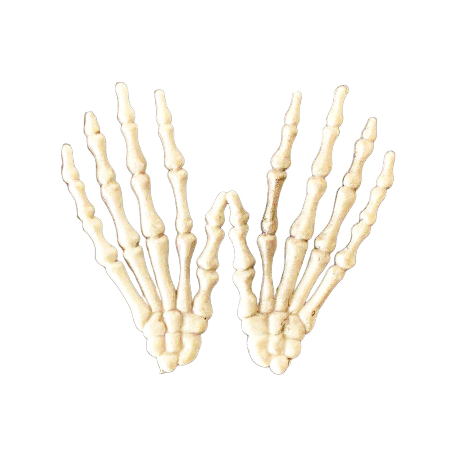 Lilgiuy Halloween Skeleton Hands Realistic Plastic Skeleton Hands for ...