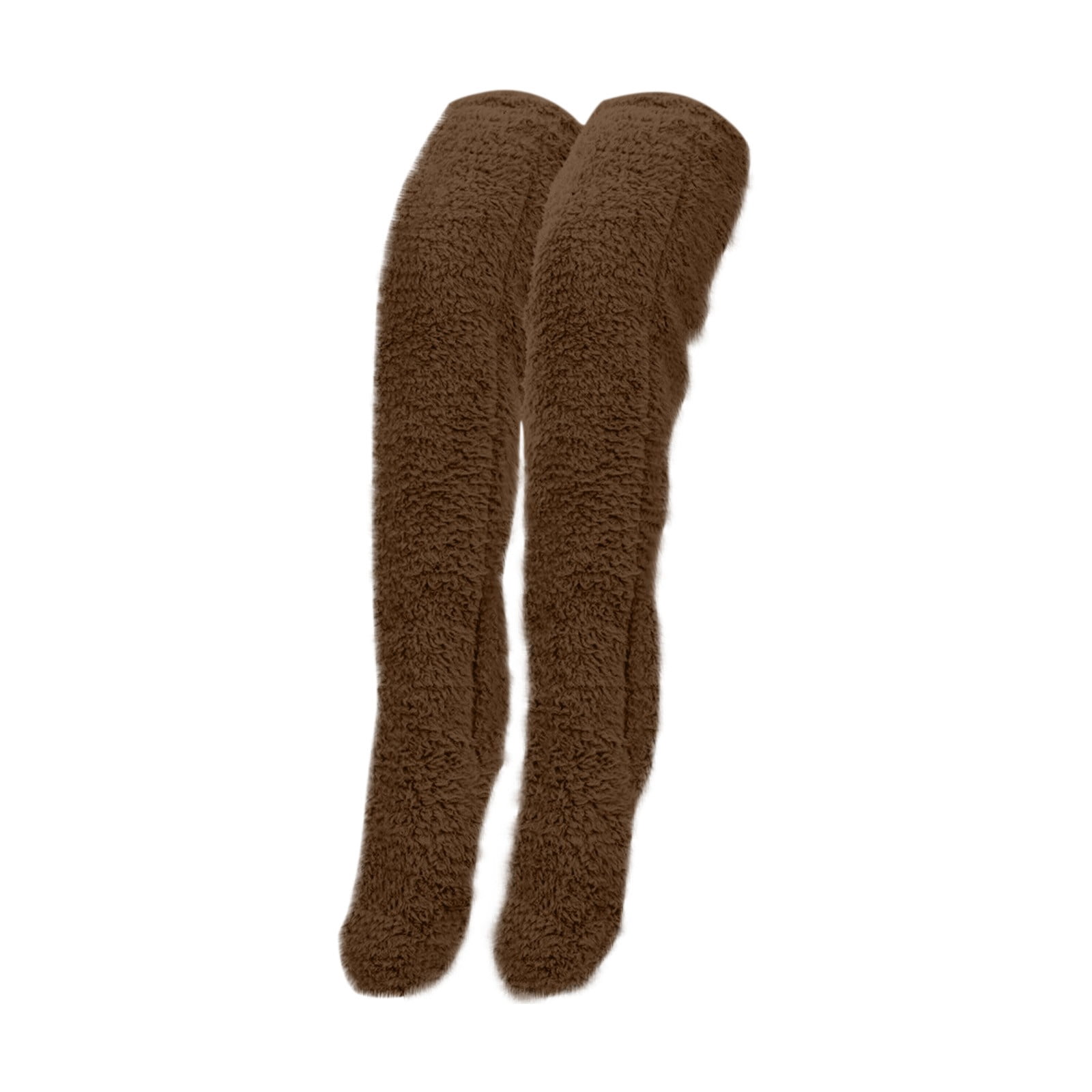 Lilgiuy Legs Socks Over Knee High Cozy Fuzzy Slipper Stockings Furry ...