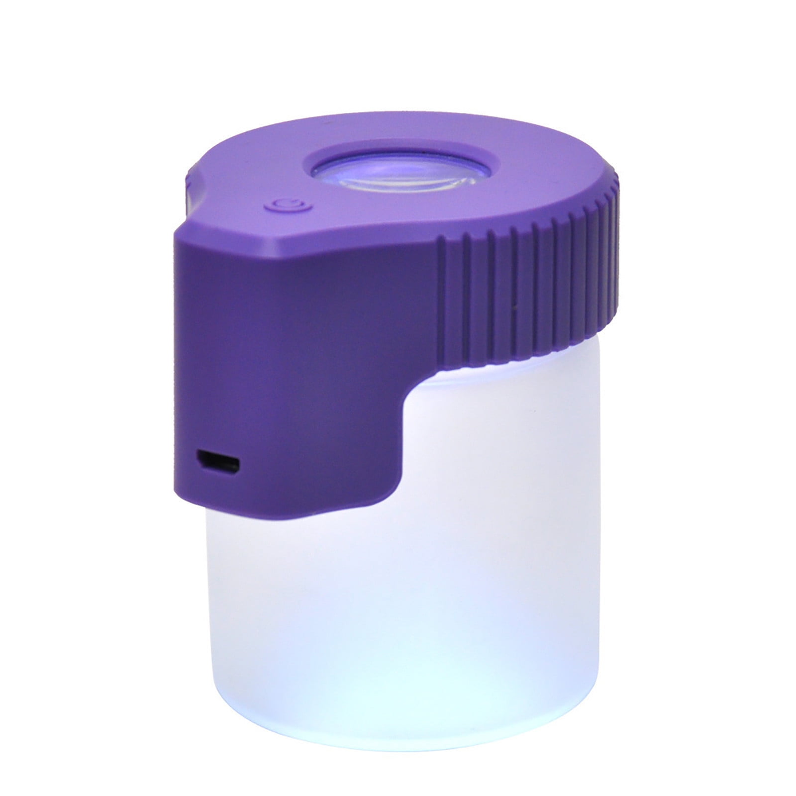 Lilgiuy Magnify Viewing Jar with LED Light, 155ML Portable Airtight ...