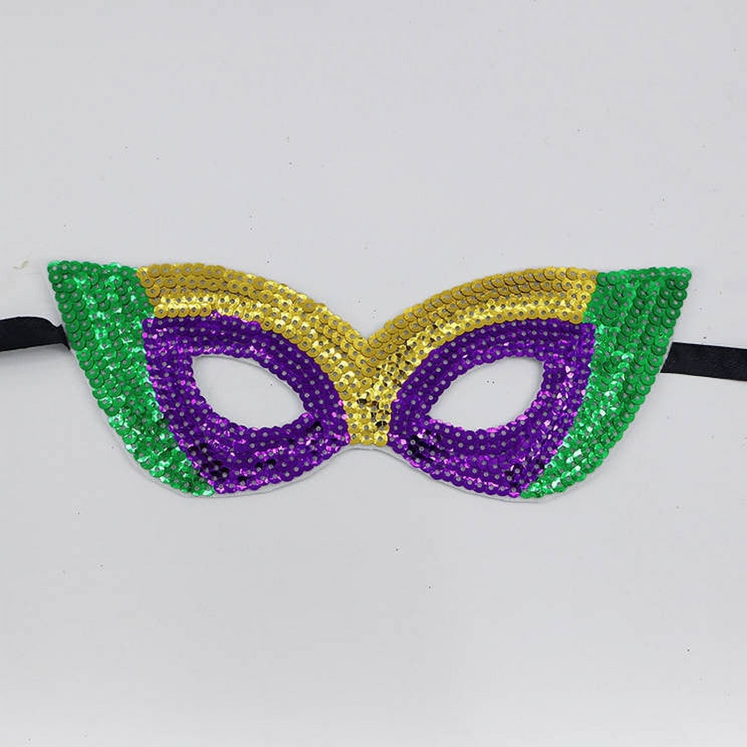 Lilgiuy Mardi Gras Face Mask Large Mardi Gras Mask Prop Mardi Gras ...