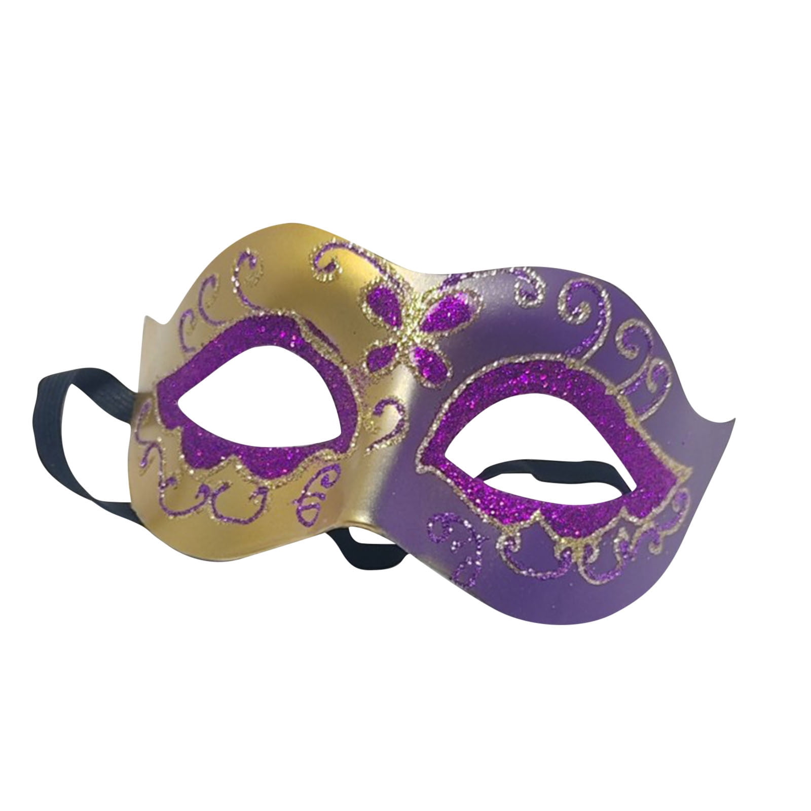 Lilgiuy Masquerade Masks for Mardi Gras, Half Face Mardi Gras Retro ...