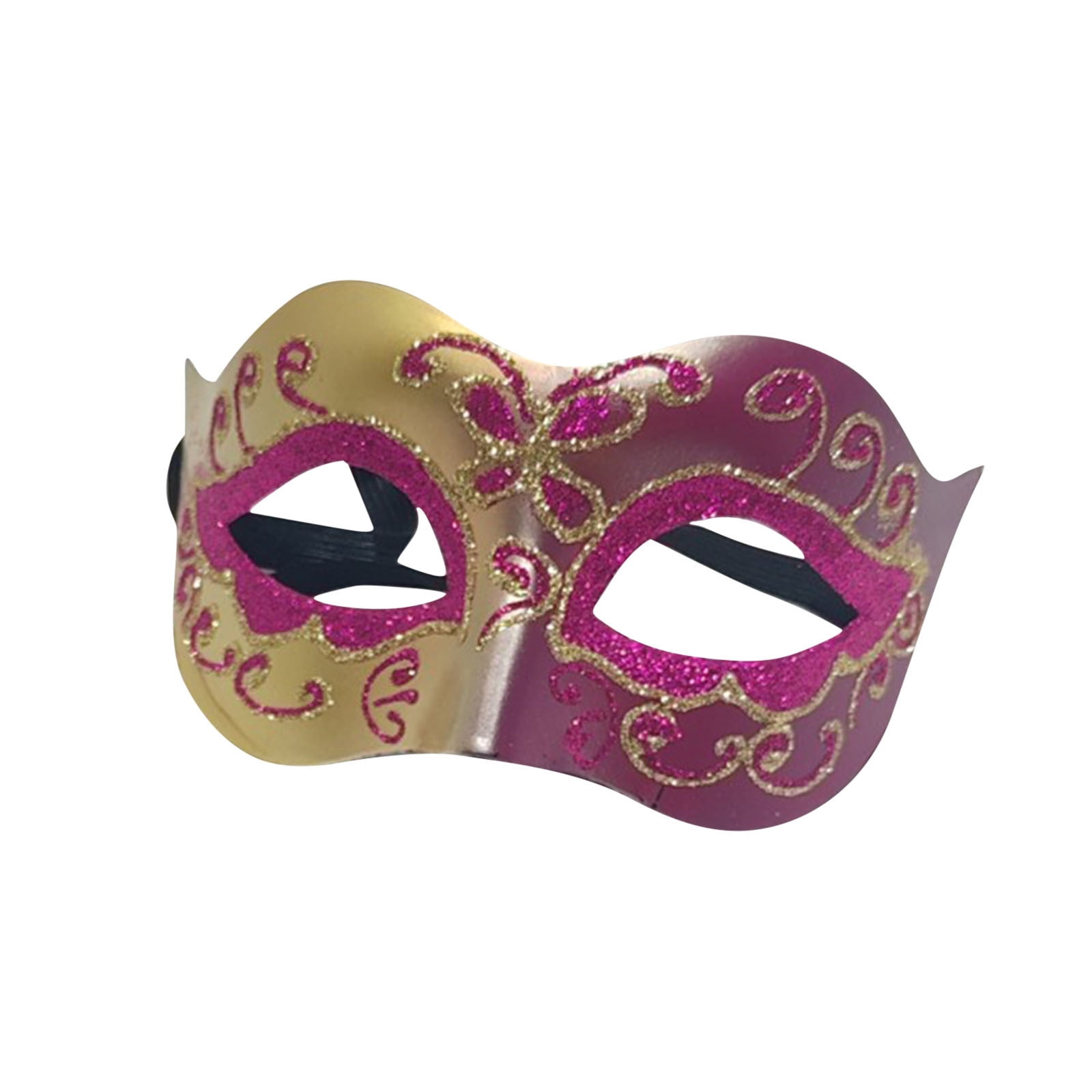 Lilgiuy Masquerade Masks for Mardi Gras, Half Face Mardi Gras Retro ...