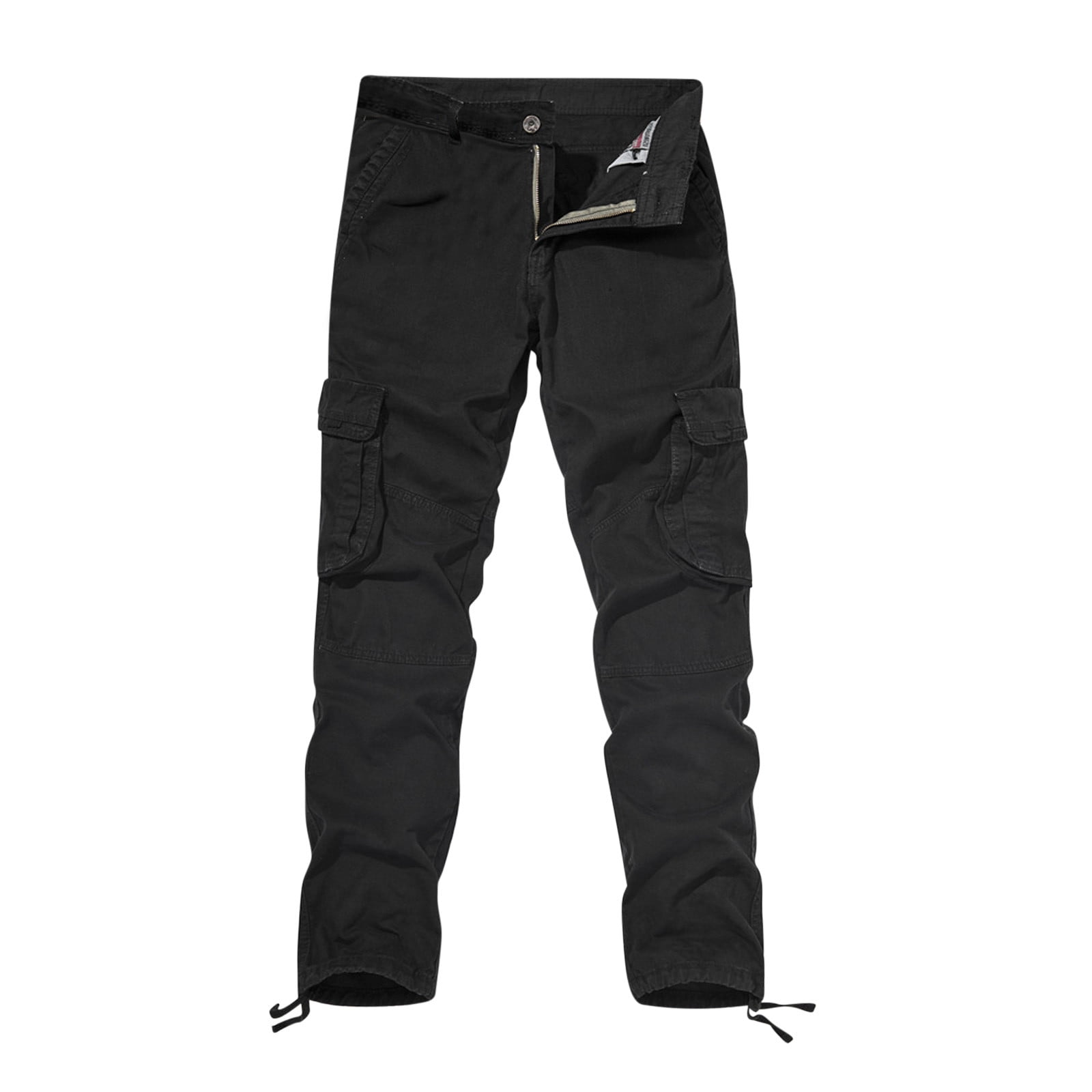 Lilgiuy Mens Casual Military Cargo Pants Baggy Camo Work Trousers With Multi Pockets For Daily