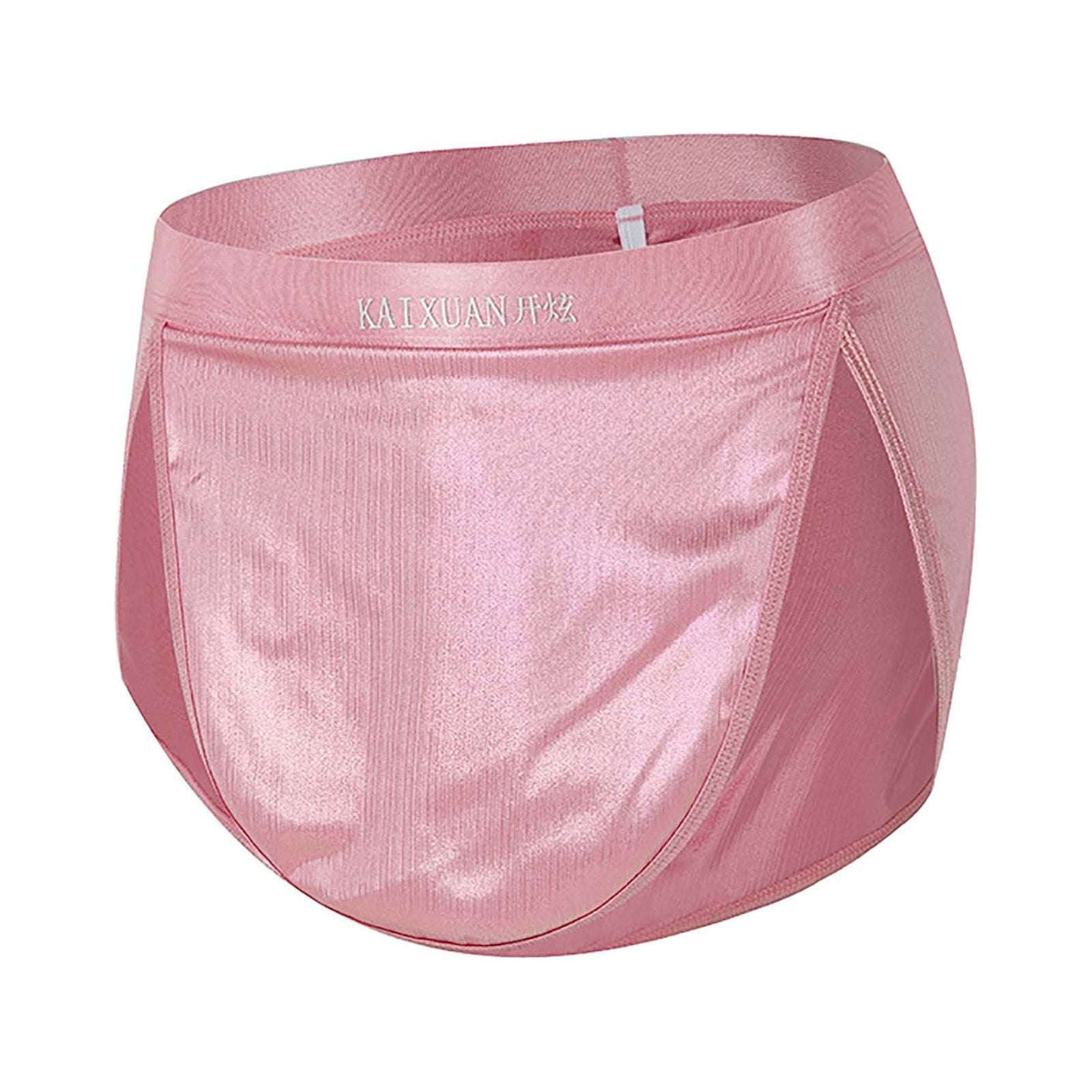 Lilgiuy Men's Charming Solid Color Boxer Briefs Home Pajama Pants for ...