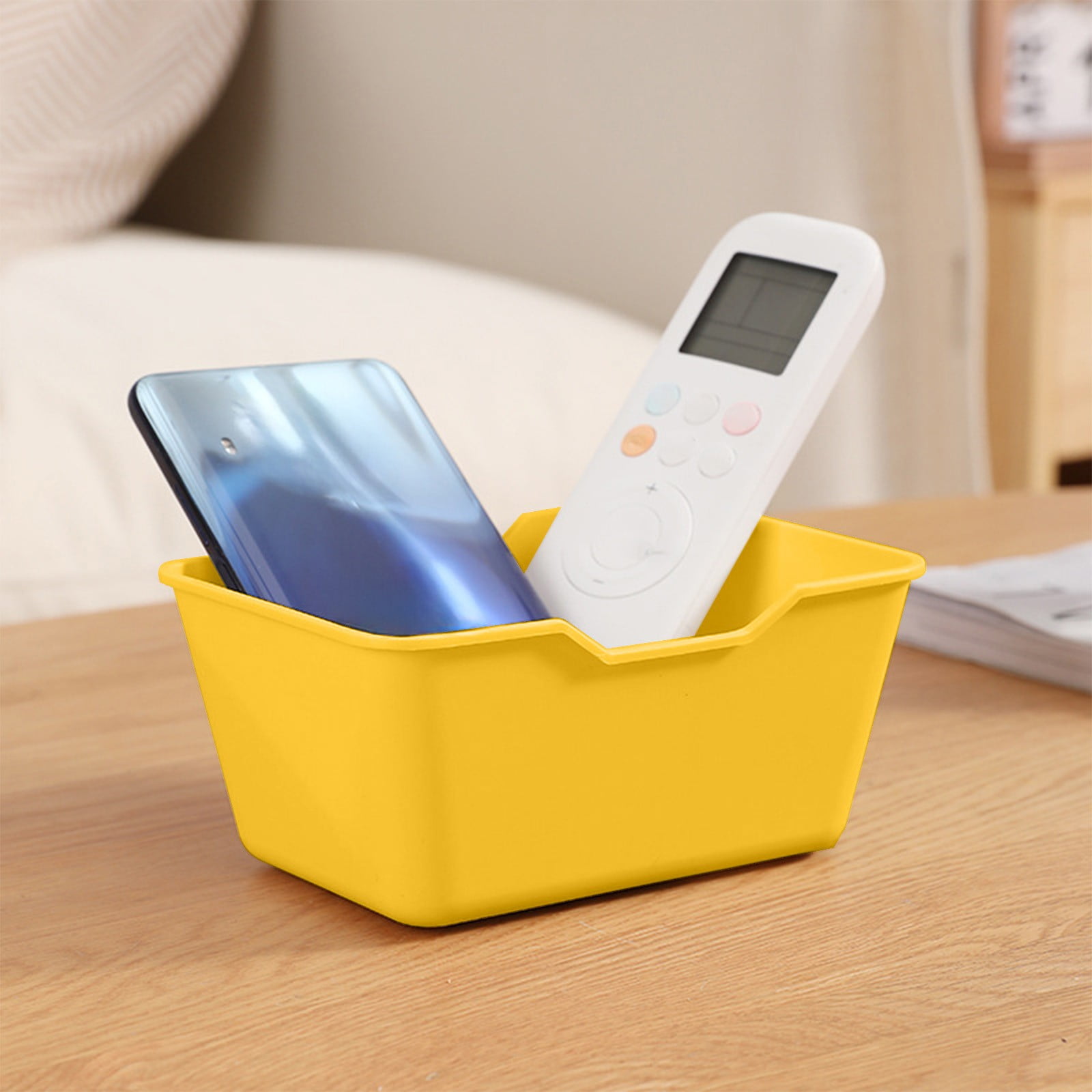 Lilgiuy Mini Plastic Storage Crates and Bins, Lightweight Desktop ...