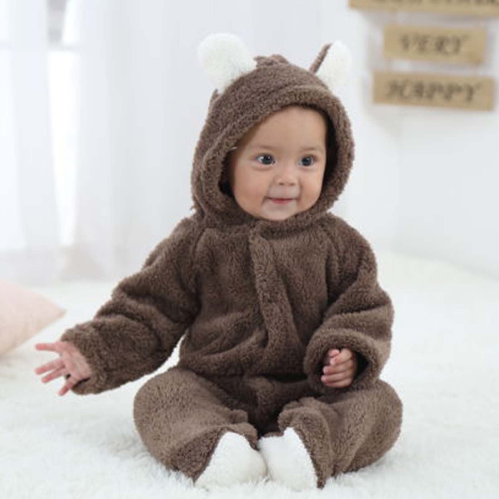 Customer reviews for Lilgiuy Newborn Baby Fleece Footie Snowsuit Winter ...