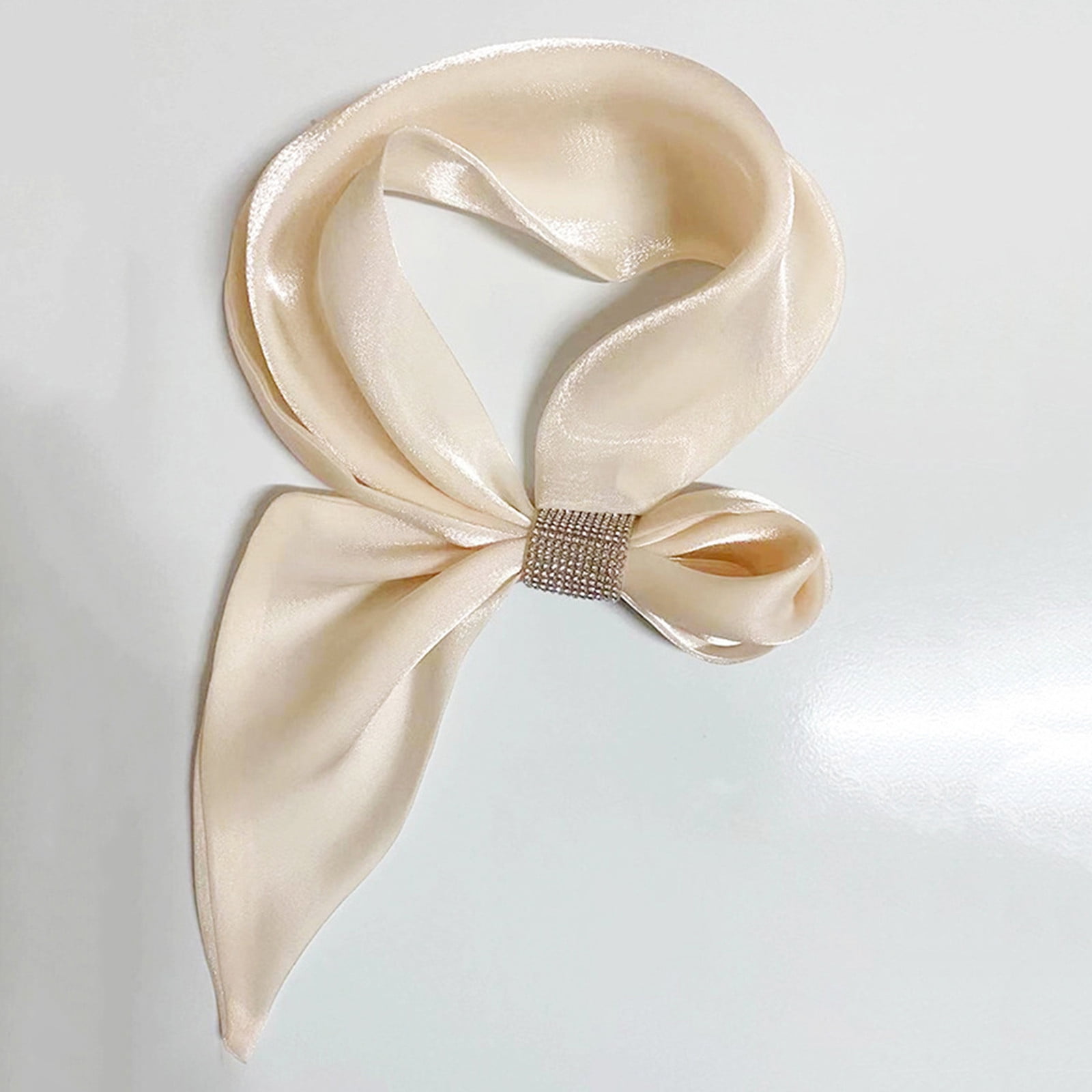 Lilgiuy Small Ear Socket Cross Small Silk Scarf Feminine Binding Bag ...