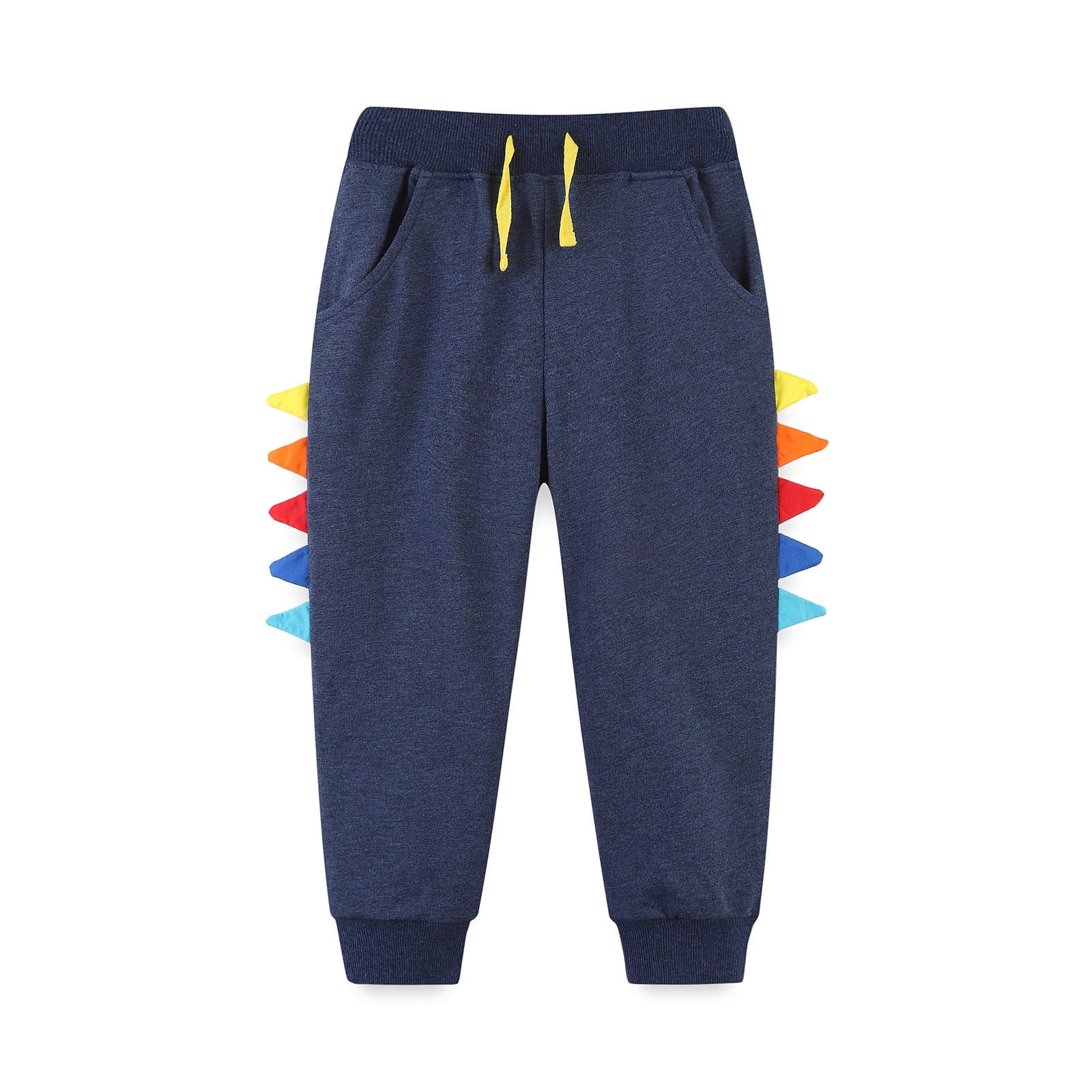 Lilgiuy Toddler Boys Cotton Drawstring Elastic Jogger Pants Athletic ...