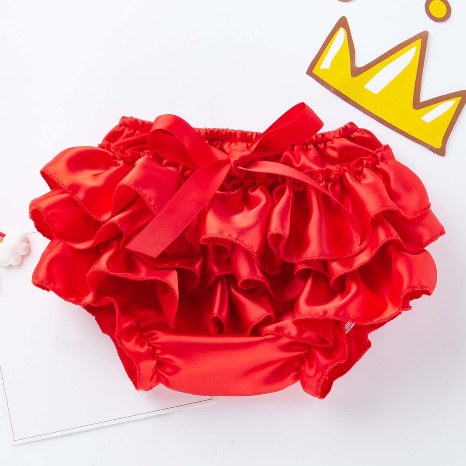 Lilgiuy Toddler Girls Bloomers Shorts Summer Ruffled Bowknot Briefs for ...