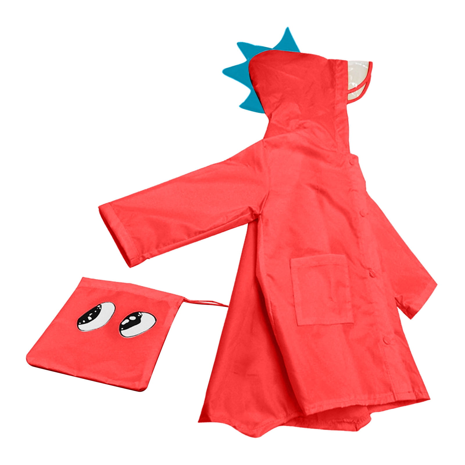 Lilgiuy Toddler Raincoats Casual Solid Color Lightweight Waterproof ...