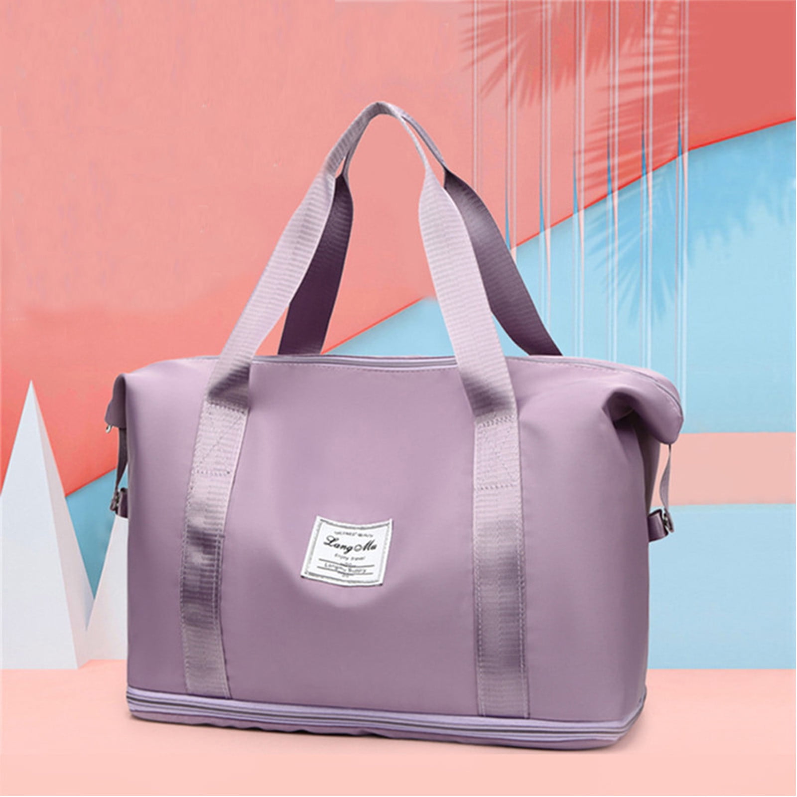 Lilgiuy Travel Duffle Bag, Waterproof Weekend Bag Carry On Tote Bags ...