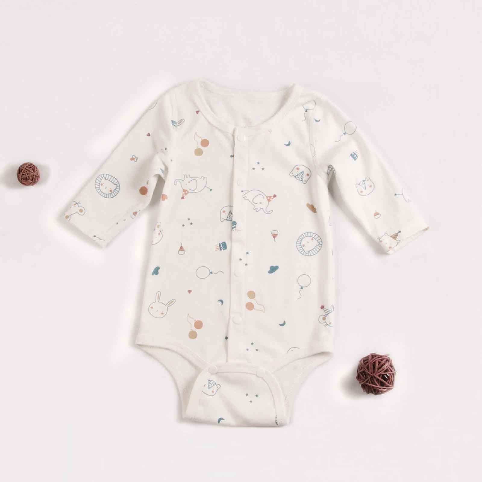 Lilgiuy Unisex Baby Boy Girl Long Sleeve Romper Bodysuit Jumpsuit Tops ...