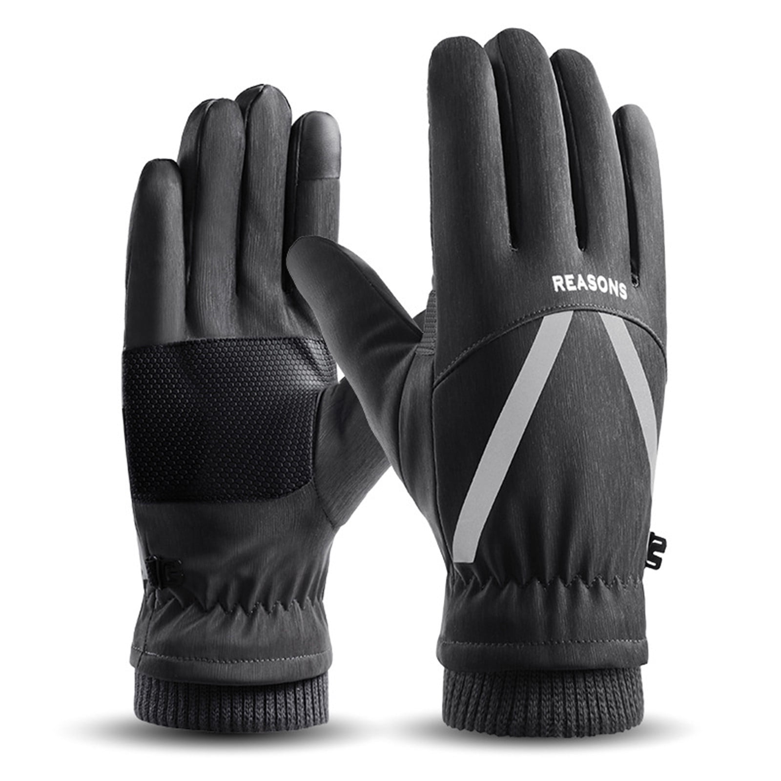 Lilgiuy Winter Gloves for Men Touch-Screen Windproof Warm Anti-Slip ...