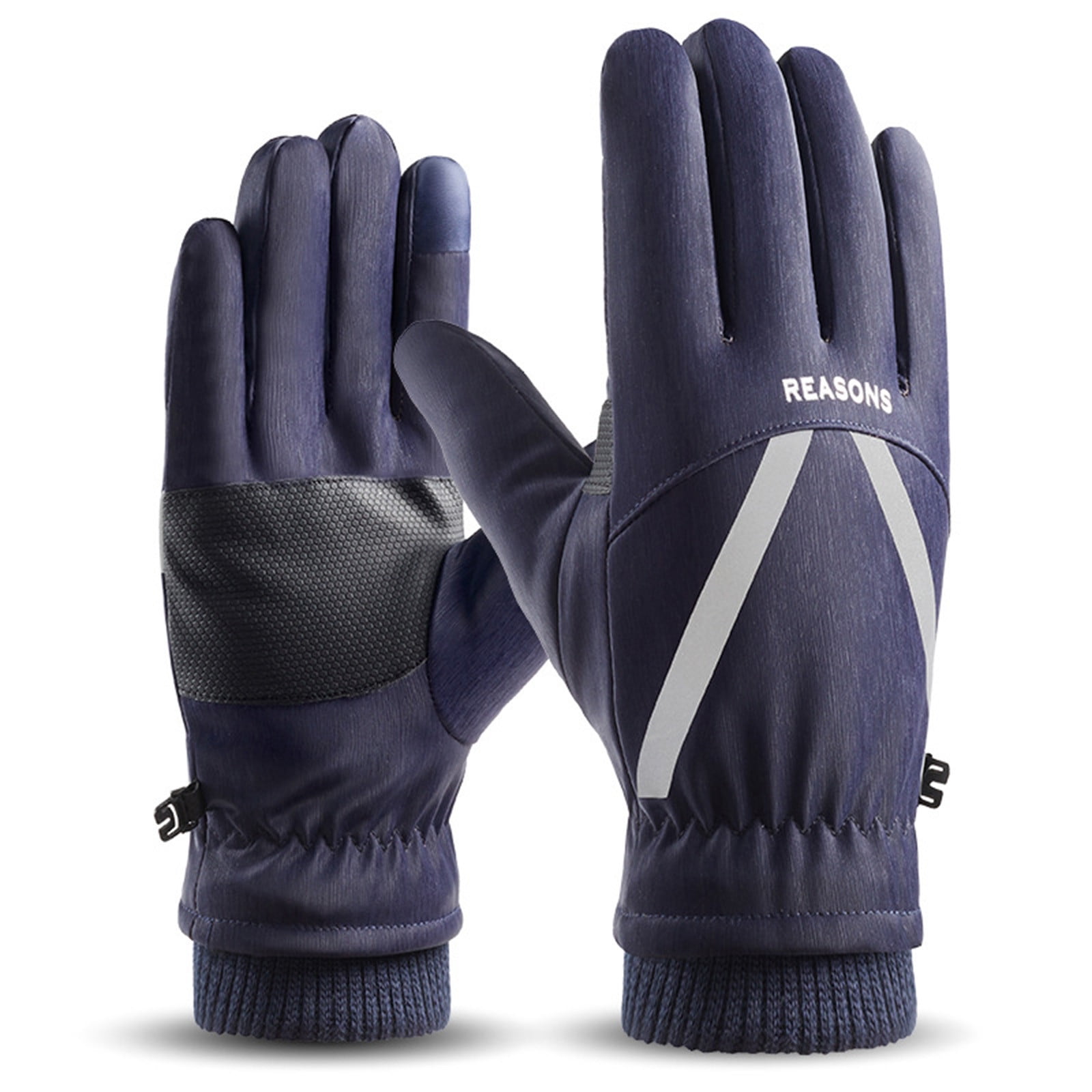 Lilgiuy Winter Gloves for Men Touch-Screen Windproof Warm Anti-Slip ...