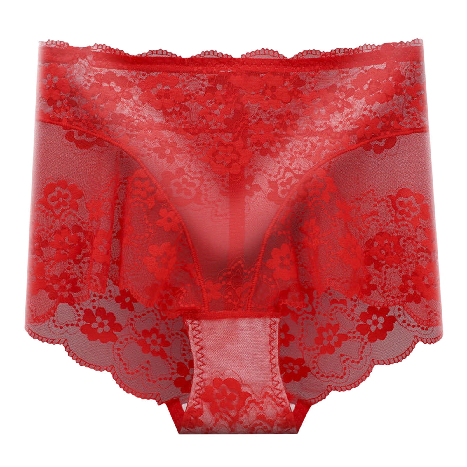 Lilgiuy Women Cutut Lace Underwear Briefs Panties Floralhollow Out