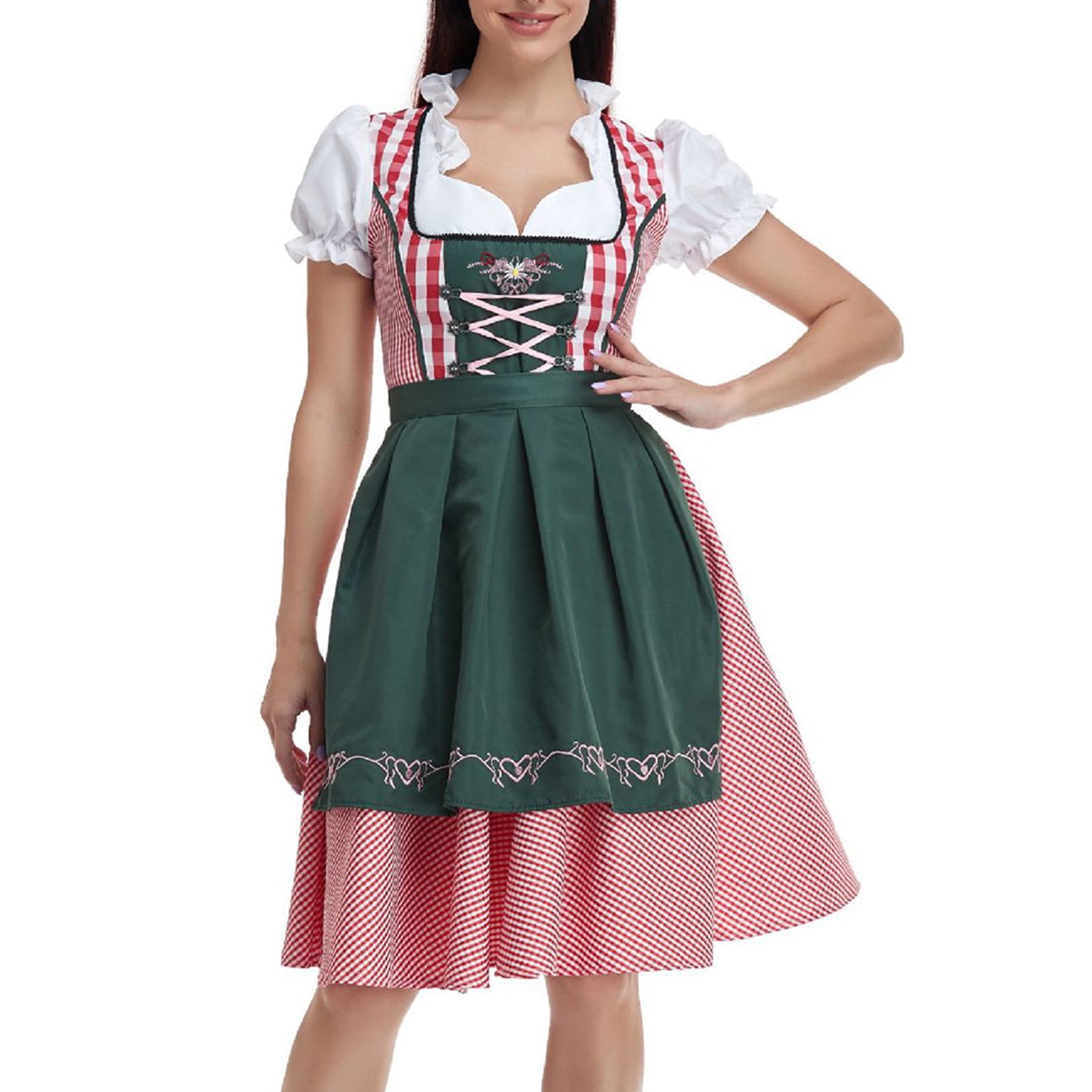 Lilgiuy Women Halloween Costume Maidservant Skirt Cosplay Dress Garment ...