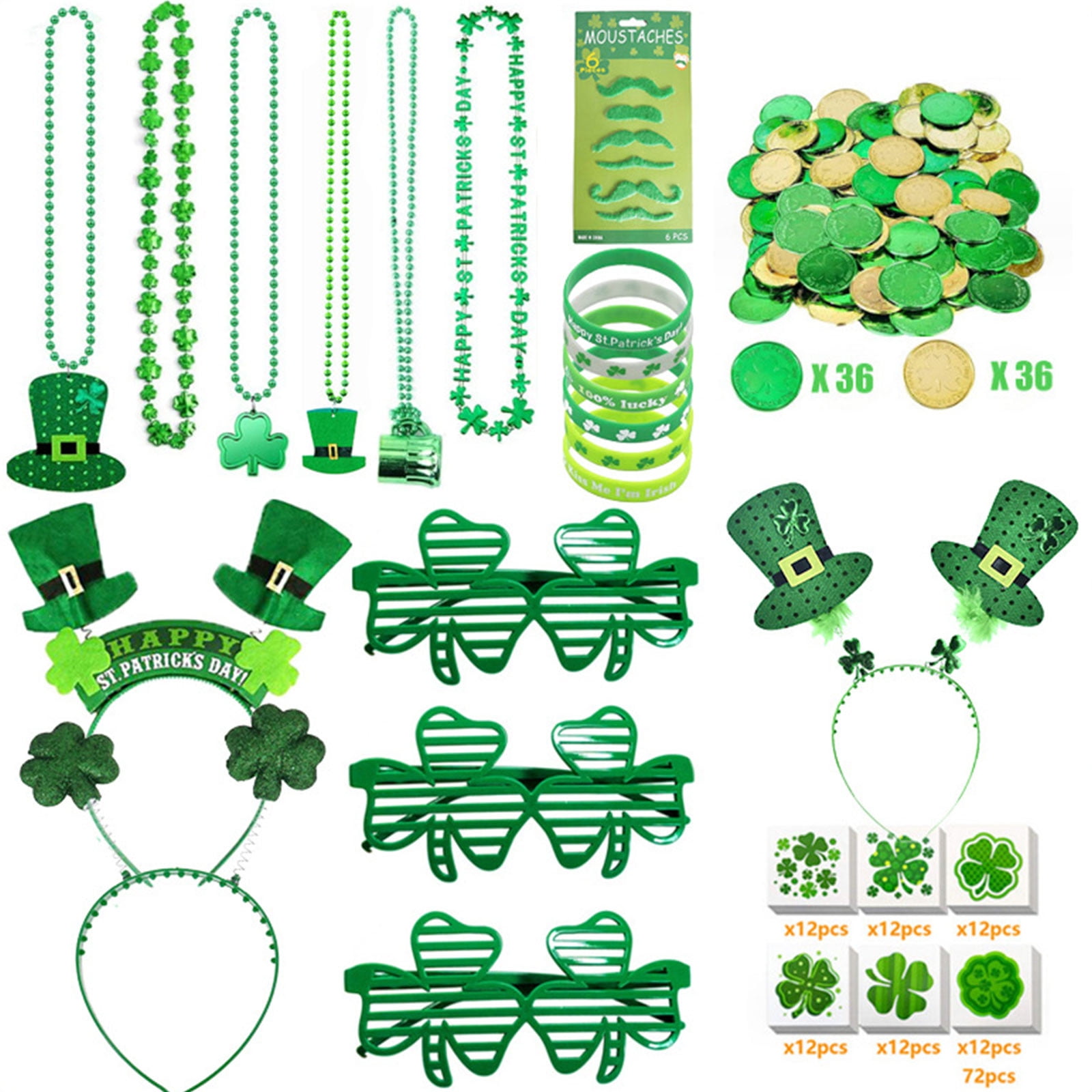 Lilgiuy Women St Patricks Day Costume Accessories Set for Birthday St ...