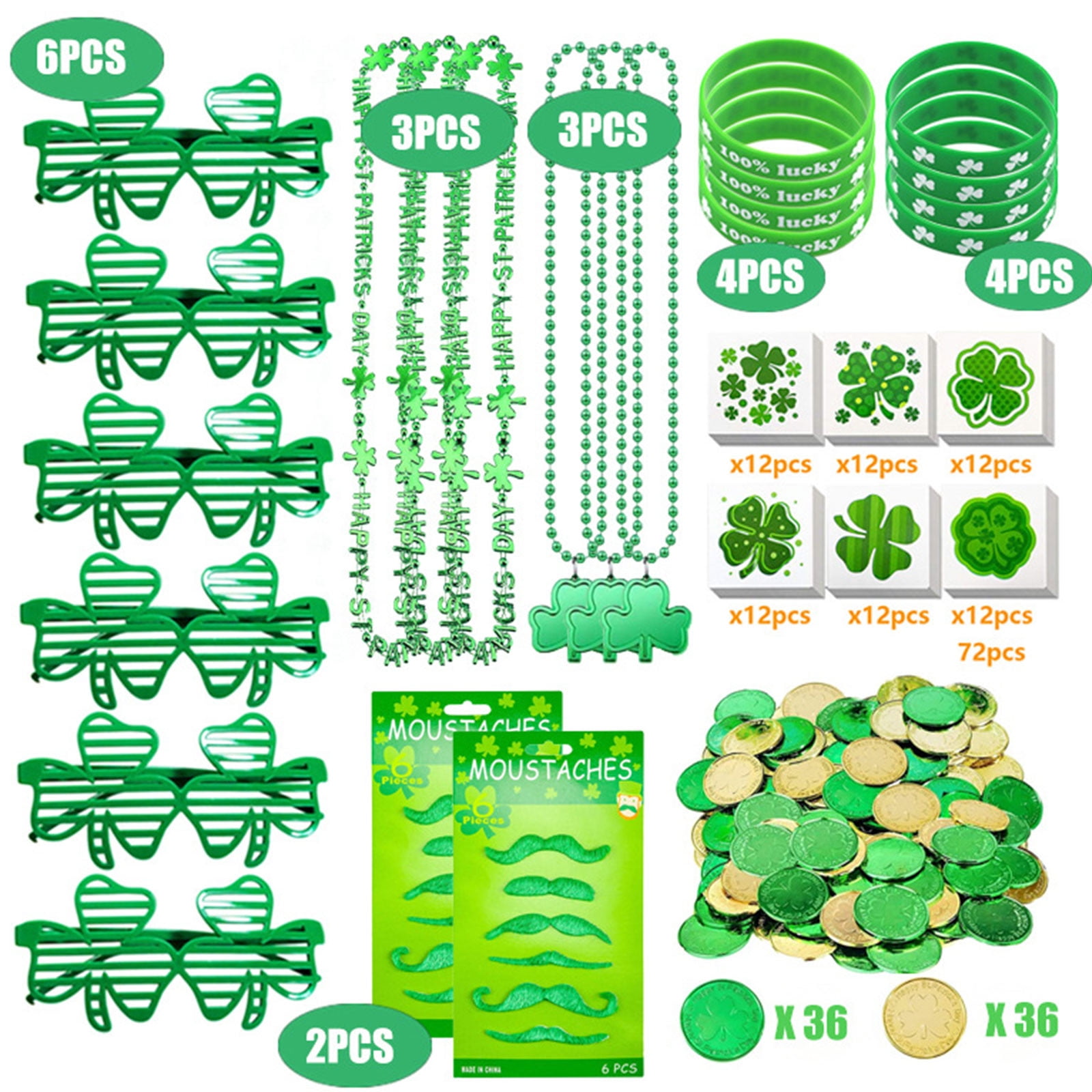 Lilgiuy Women St Patricks Day Costume Accessories Set for Birthday St ...