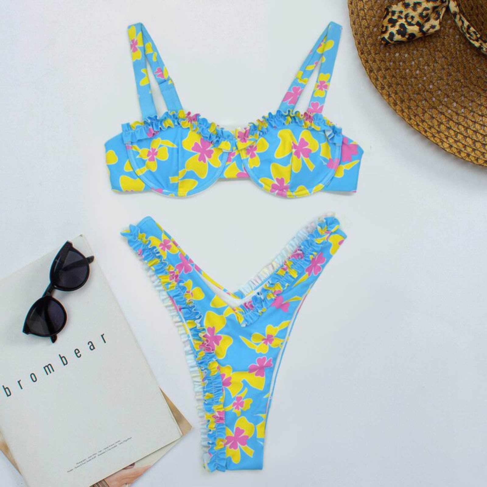 Lilgiuy Women's 23 New Fashion With Bra Pad No Steel Quick Drying ...