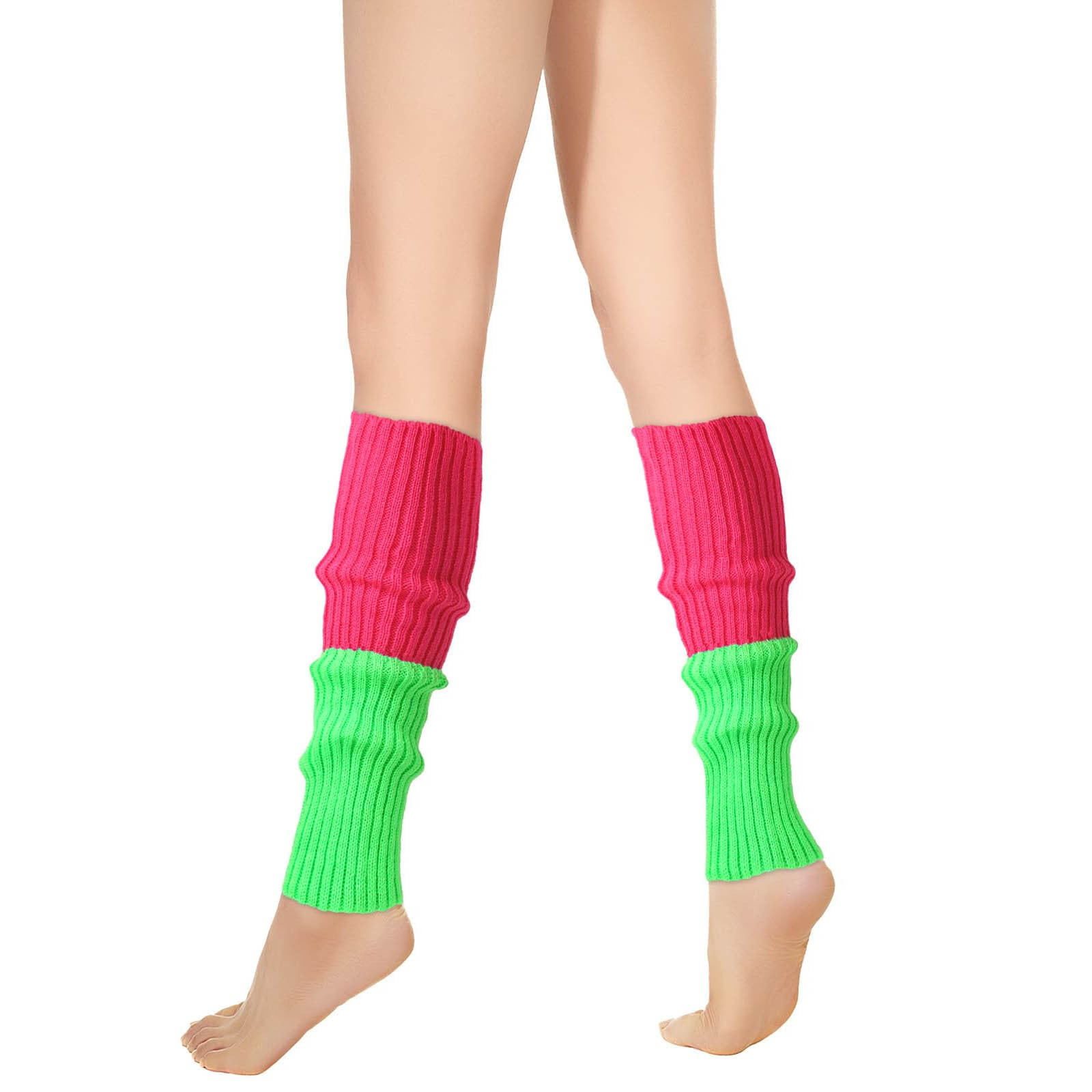 Lilgiuy Women's Solid Color Warm Socks From The 1980s To 1990s Yoga ...