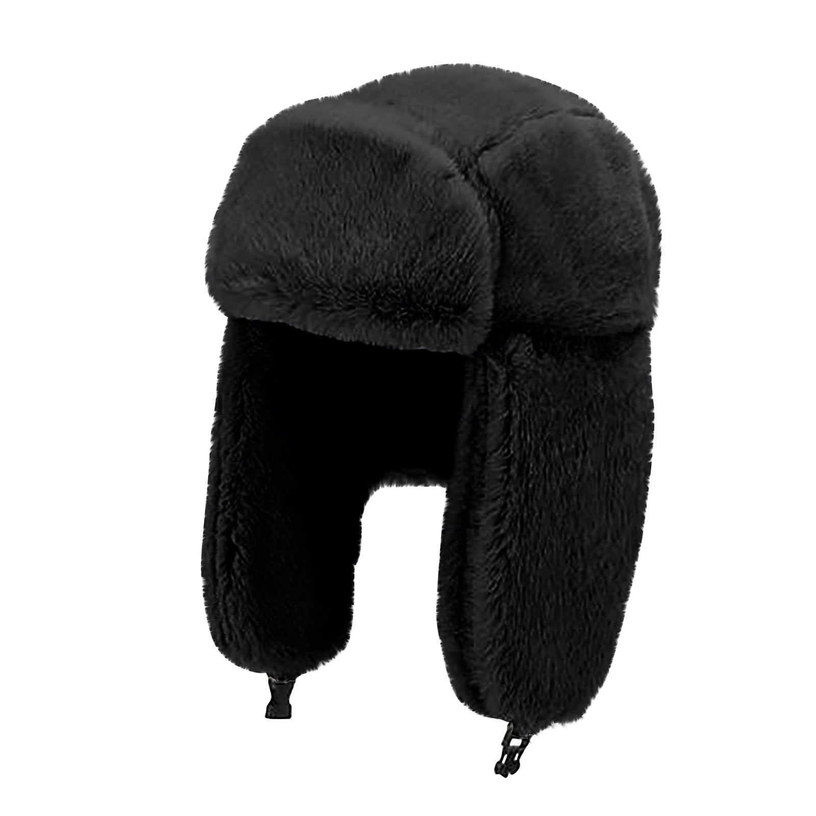 Lilgiuy Women's Trapper Hat Winter Trooper Hats Casual Solid Color ...