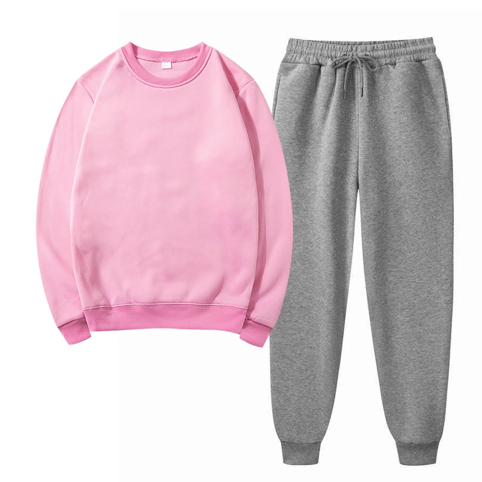 Lilgiuy Womens 2 Piece Tracksuit Long Sleeve Warm Up Outfit Elastic ...