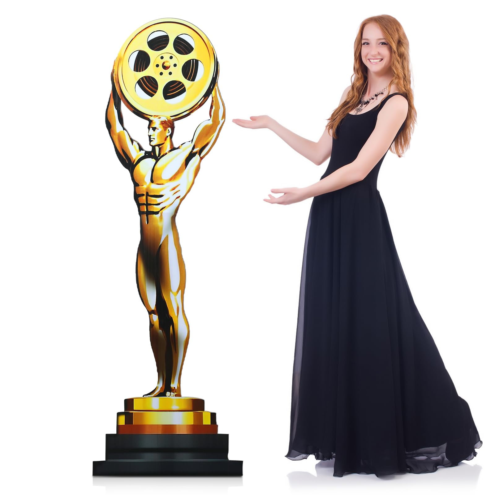 Liliaafar 5.3 ft PriNst Movie Night Trophy Award Stand Cutout Life Size ...