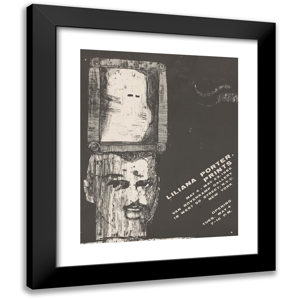 Liliana Porter 15x18 Black Modern Framed Museum Art Print Titled ...