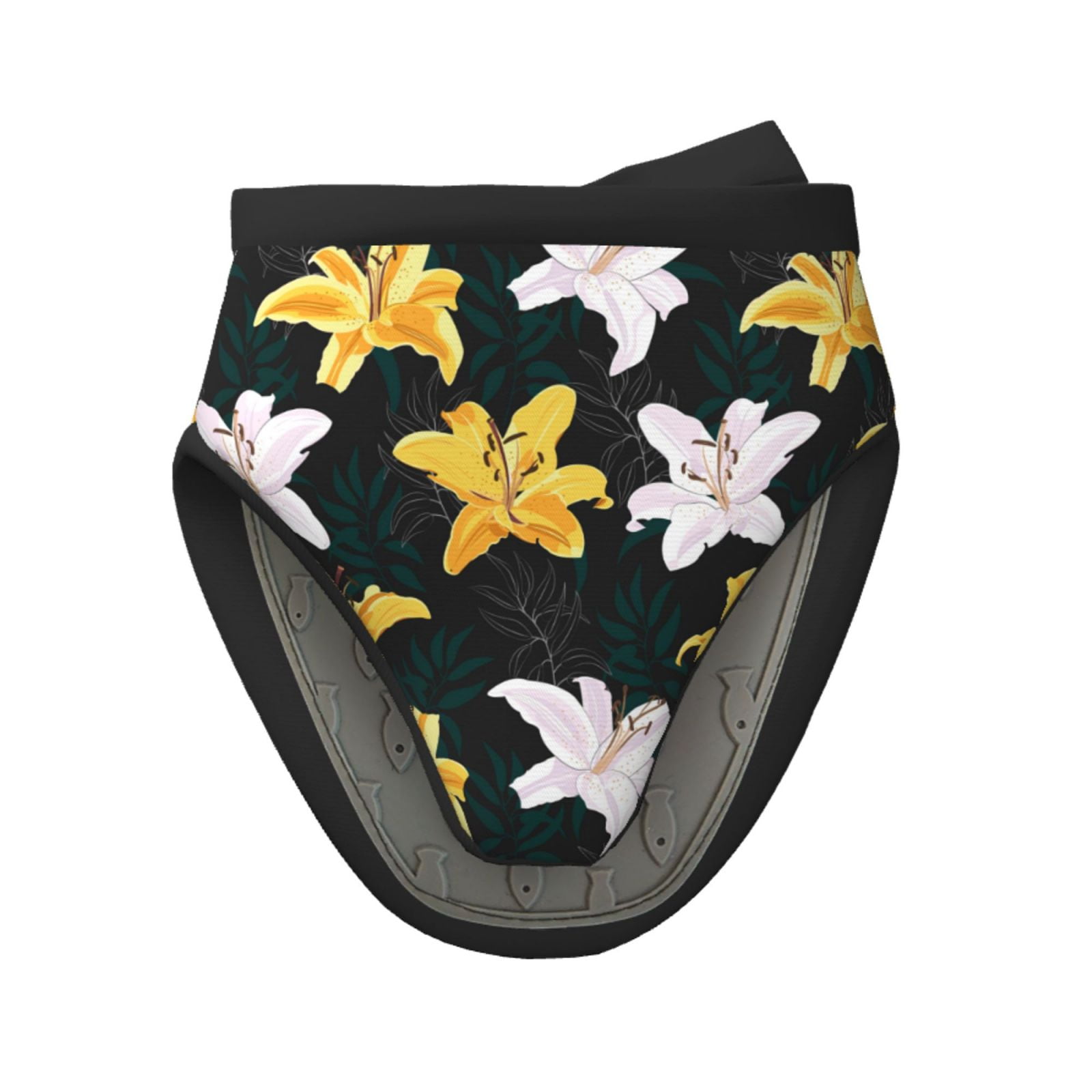 Lilies Flowers White Yellow Oven Mitts Heat Resistant, Soft Lining ...