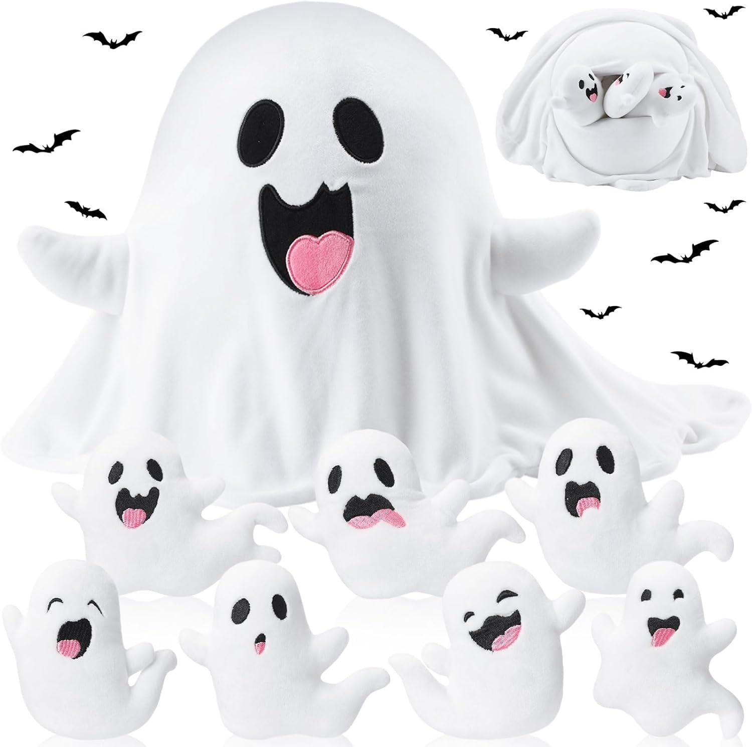 Liliful 16 Inch Ghost Plush Toy Sets Adorable Ghost Stuffed Animal ...