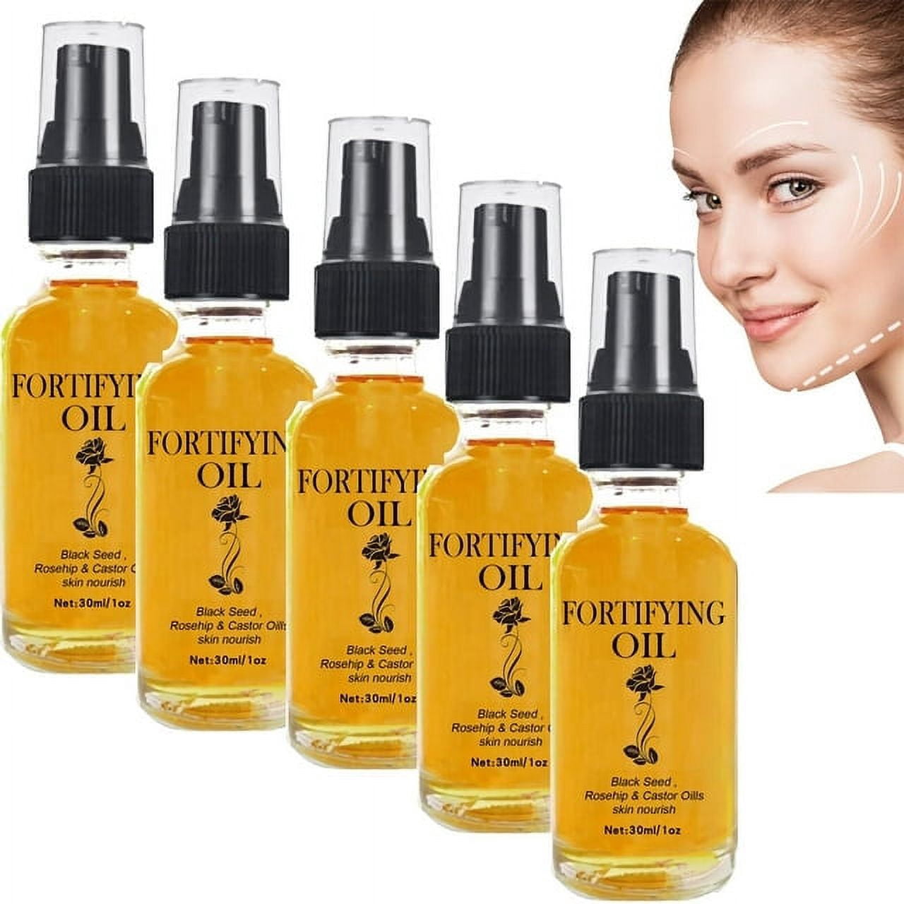 Lilinas Castor Oil Black Seed Oil Rosehip Oil Face Serum, Lilinas ...