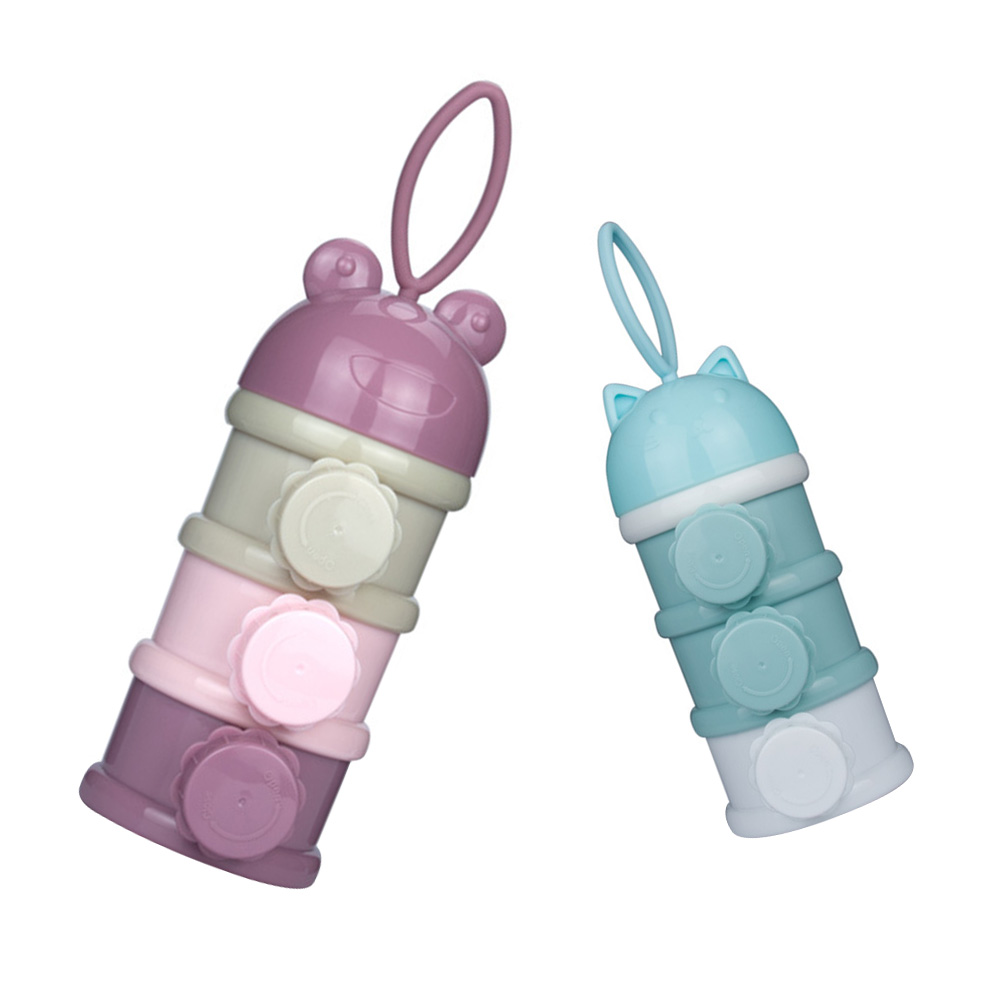 Liliping Cartoon Infant Milk Powder Box 3 Layers Portable Packaging ...