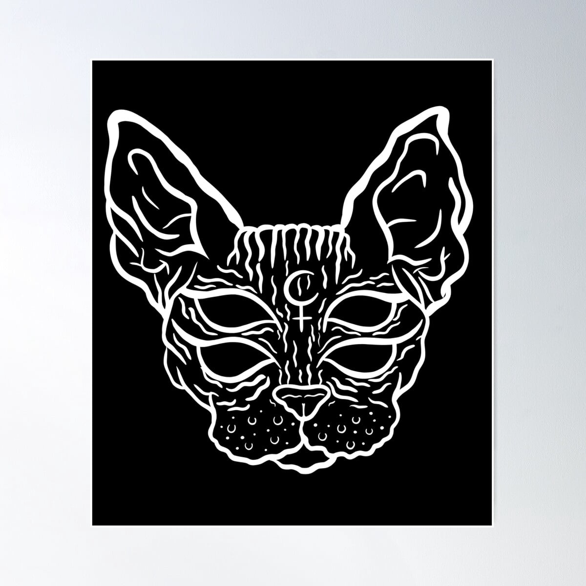 Lilith Sphynx Poster Wall Art, Modern Wall Decor For Living Room ...