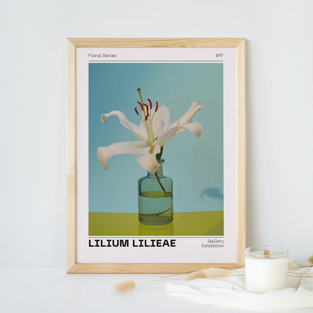 Lilium Lilieae Print White Lily Print Delicate Floral Wall Art White ...