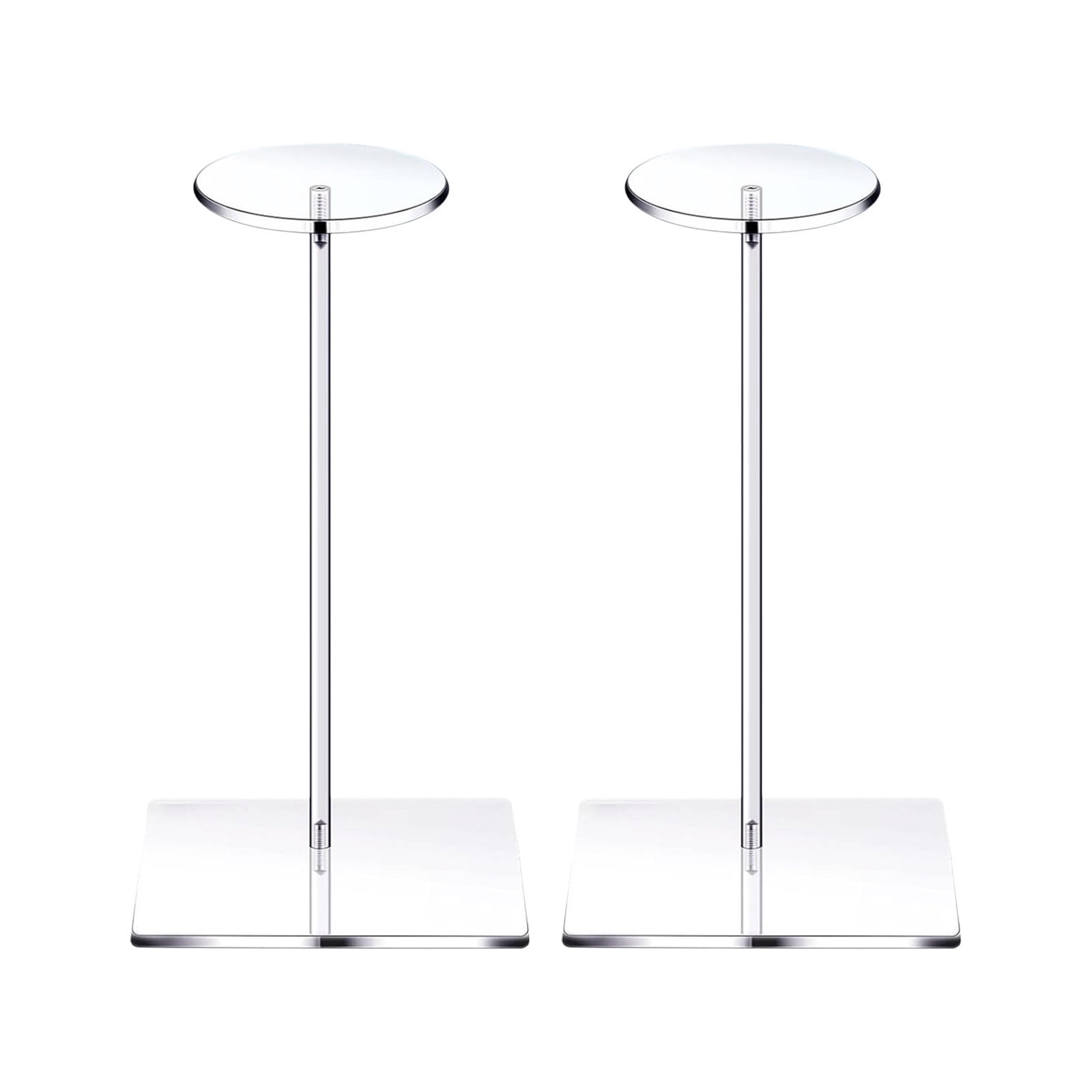 Lilixerw 2 PCS Clear Acrylic Hat Stands and Wig Display Rack Stands for ...