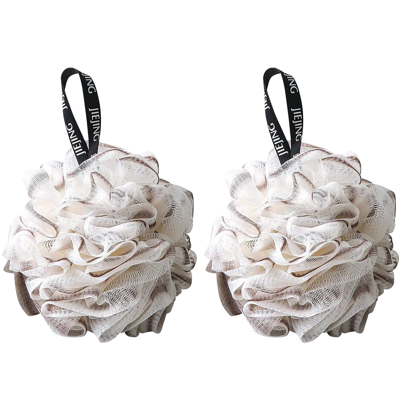 Lilixerw 2 PCS Loofah Sponge,Large Size Loofah Ball,Bath Shower Loofah ...