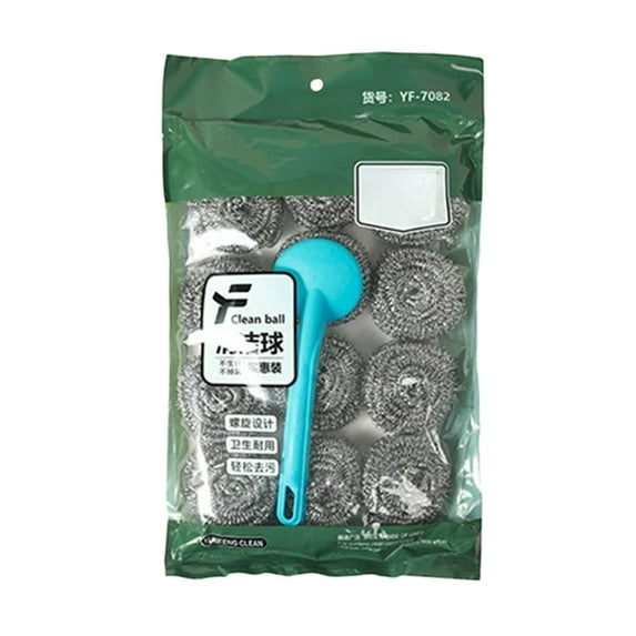 Lilixerw 20 PCS Stainless Steel Scouring Ball Pads with Detachable ...