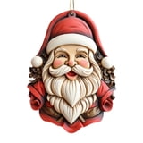 Lilixerw 2025 Resin Christmas Ornament,with Santa Claus Pattern,Funny ...