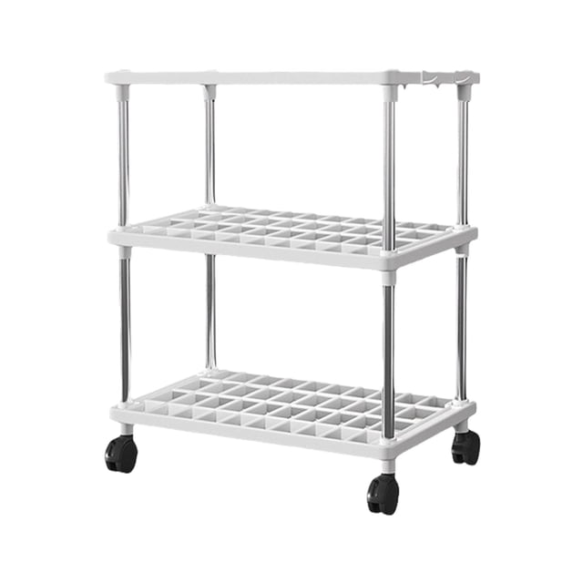 Lilixerw 3 Tier Rolling Utility Cart,Heavy-Duty Storage Rolling Cart ...