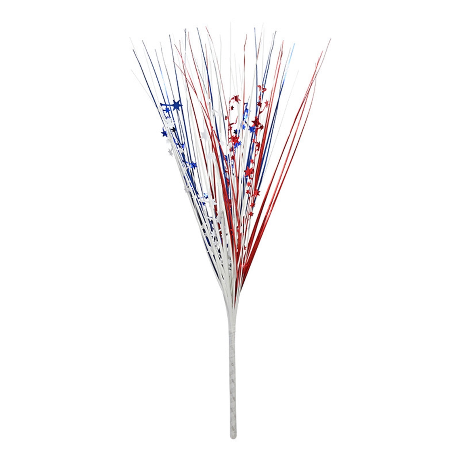 Lilixerw 4th of July Long Artificial Flowers Patriotic Flower Picks Red ...