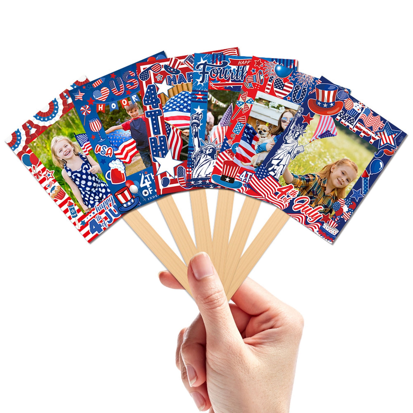 Lilixerw 4th of July Photo Props Decorations,Independence Day Photo ...